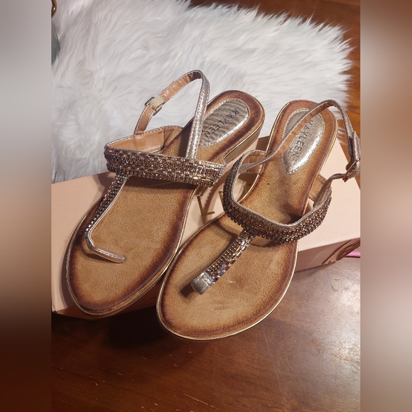 KAYLEEN By Los Angeles | Shoes | Sz 75 Gold Rhinestone Kayleen By Los ...